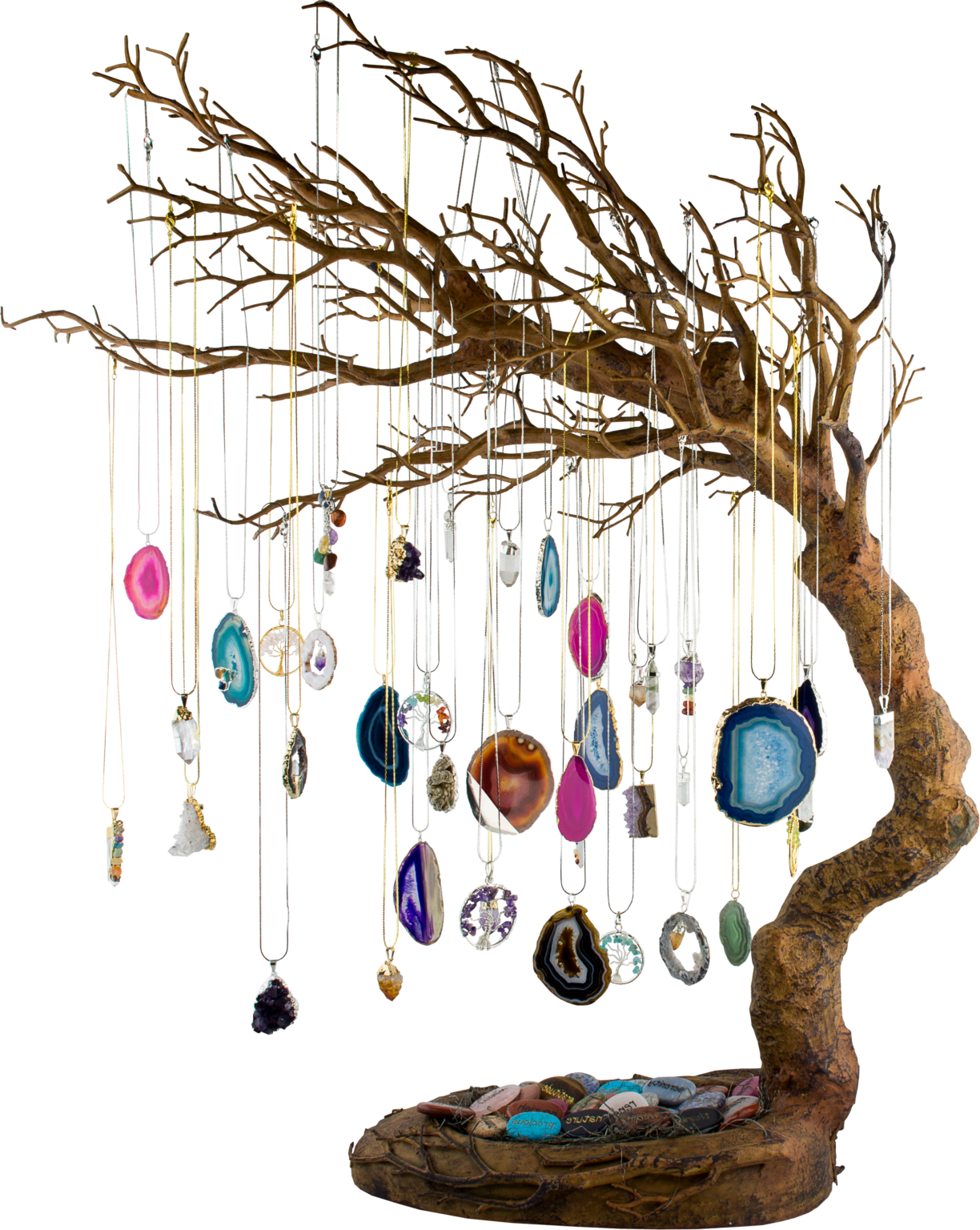 Gemstone Necklaces & Windswept Tree – Squire Boone Village